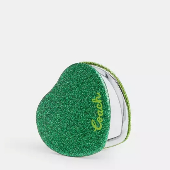 Coach | Accessories | Coach Glitter Heart Compact Mirror | Poshmark